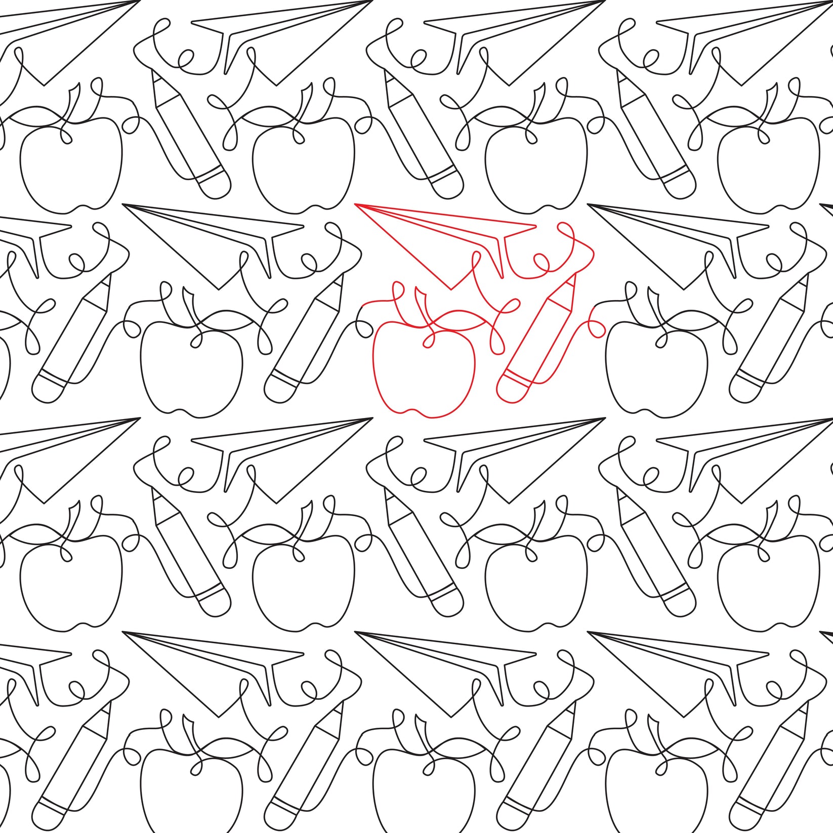 ABM Back-to-School Edge to Edge Pattern – INNOVA Longarm