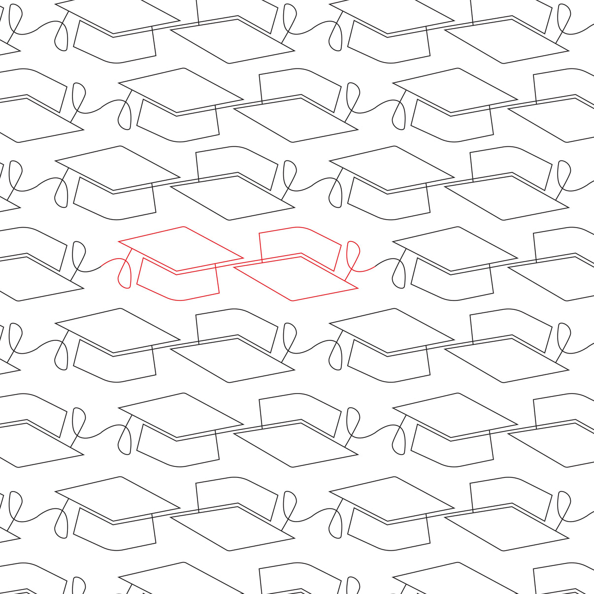 ABM Grad Cap E2E Pattern – INNOVA Longarm